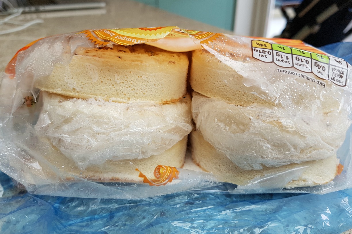 Crumpet Man, crumpet nutrition